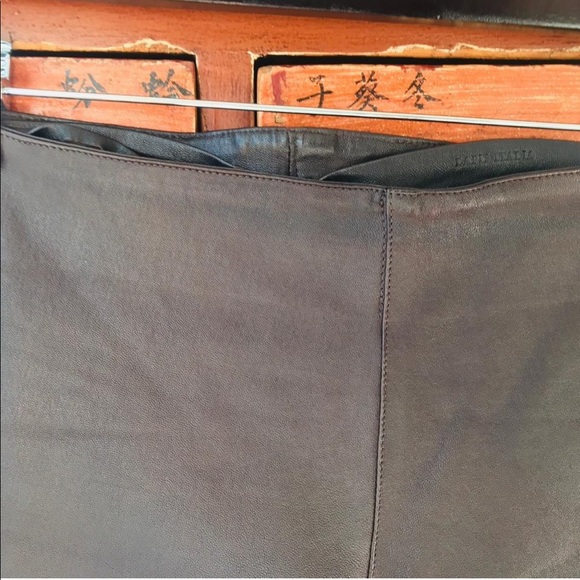 Lapis | Pants & Jumpsuits | Lapis Italia Fine Leather Pants In Dark ...